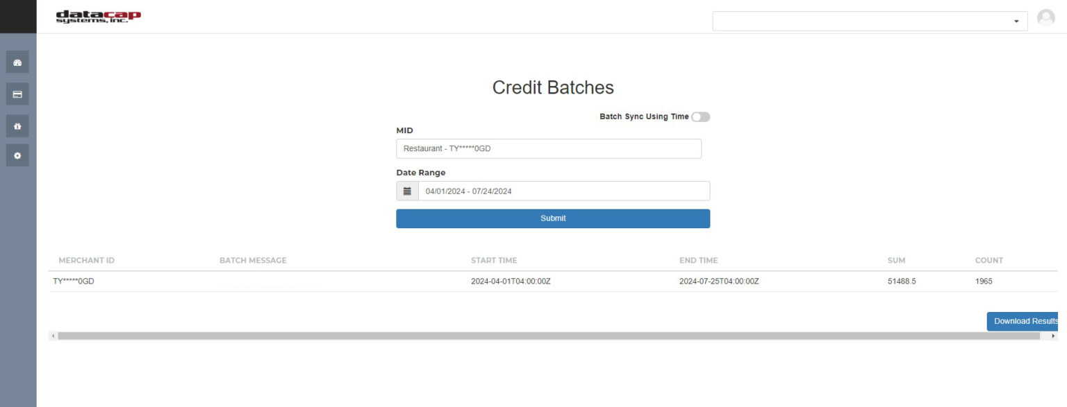 Reporting Dashboard Overview - Datacap