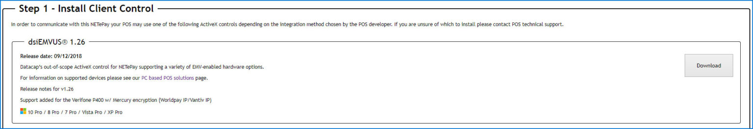 NETePay™ Install Process - Datacap Systems, Inc.