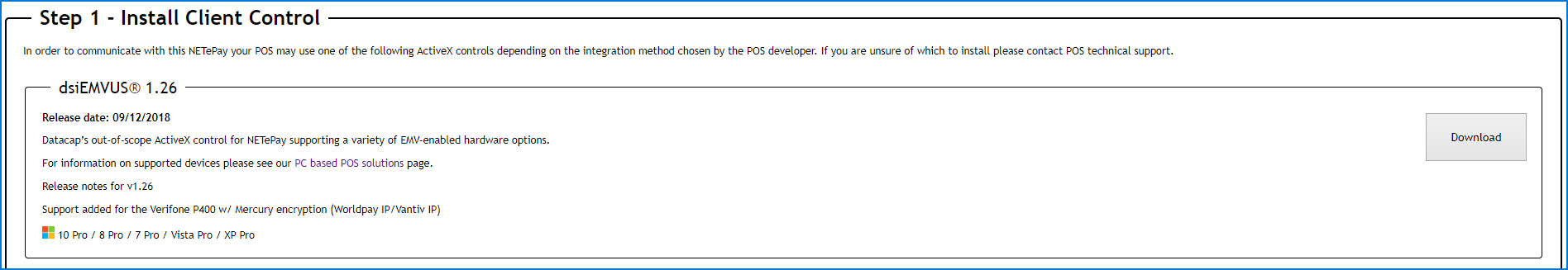 NETePay™ Install Process - Datacap Systems, Inc.