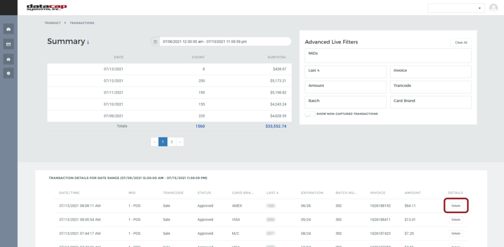 Reporting Dashboard Overview - Datacap Systems, Inc.