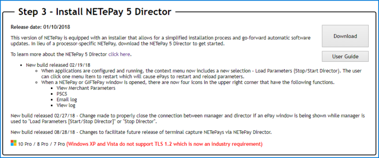 NETePay™ Install Process - Datacap Systems, Inc.