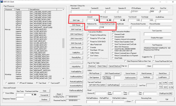 EMVUSClient - Datacap