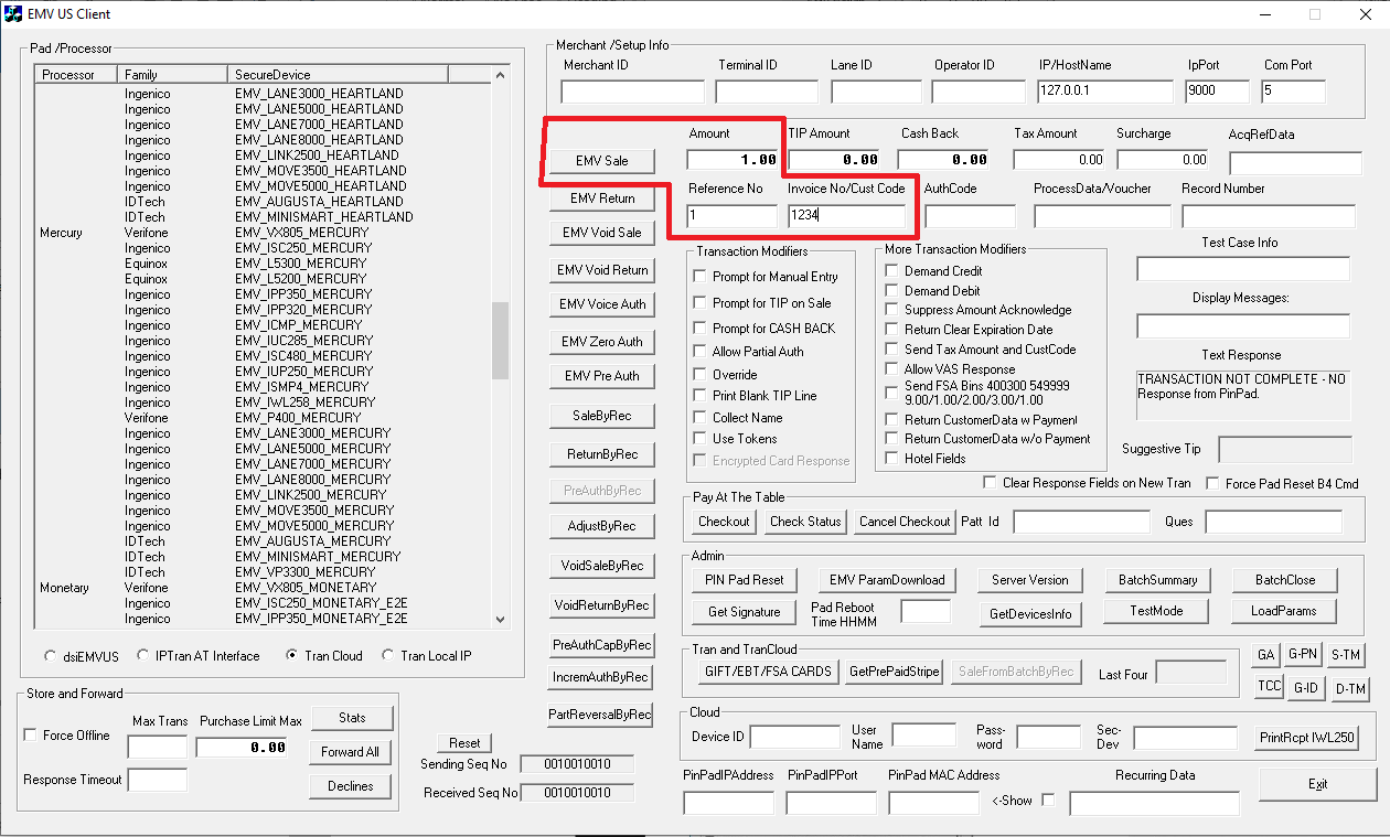 EMVUSClient - Datacap