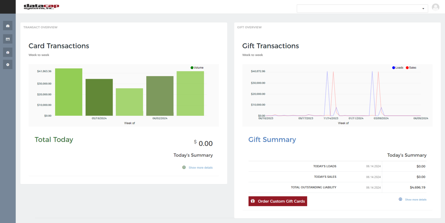 Reporting Dashboard Overview - Datacap