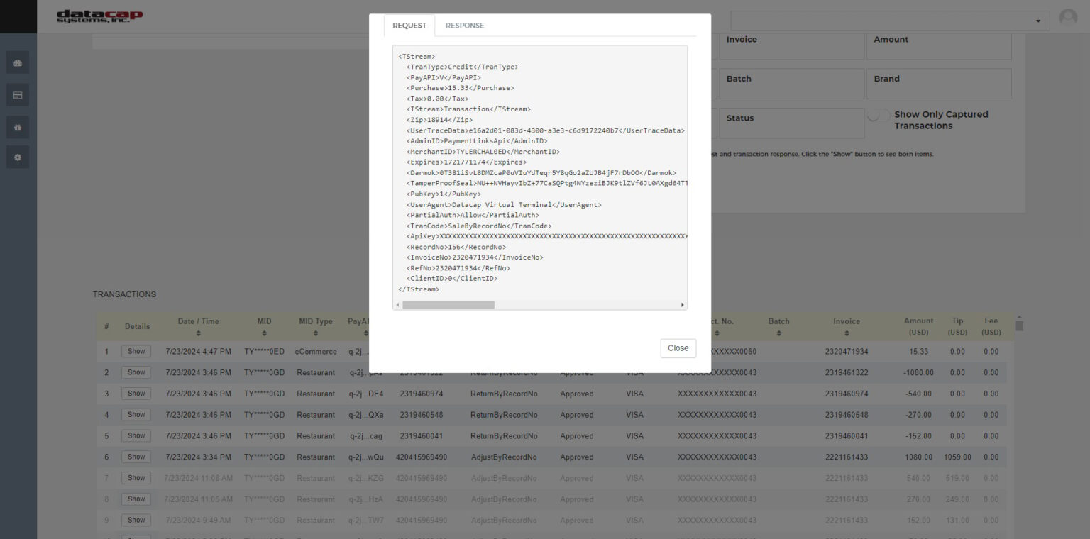 Reporting Dashboard Overview - Datacap