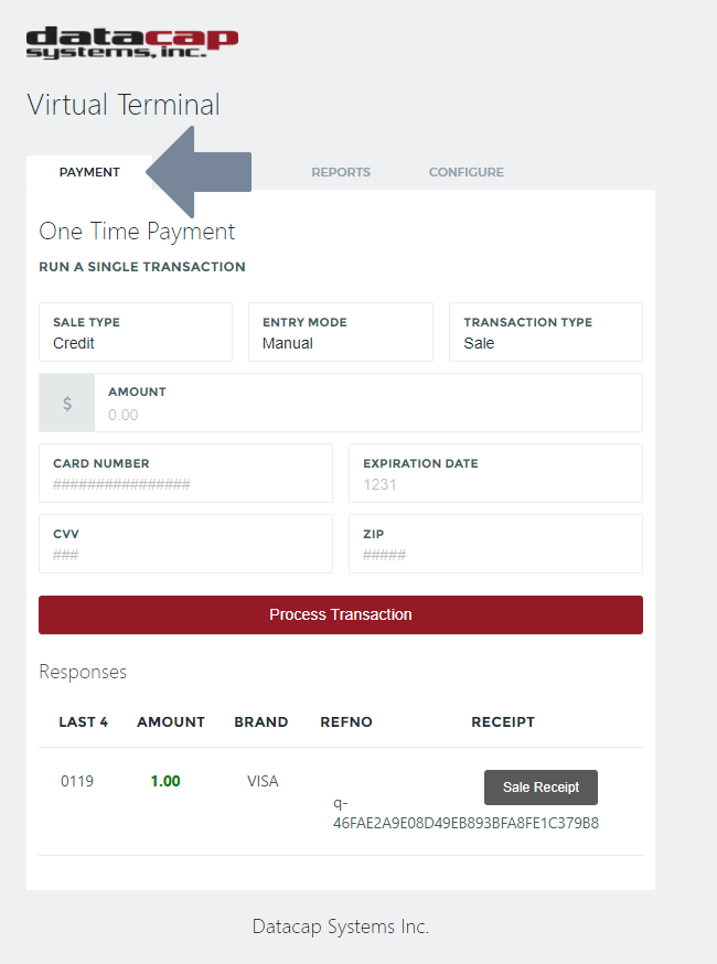 How to setup Datacap's Virtual Terminal - Datacap Systems, Inc.