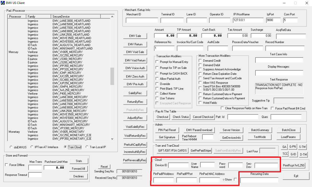 EMVUSClient - Datacap