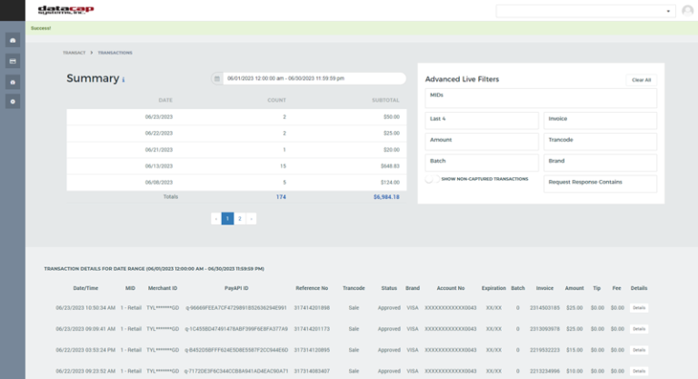 Reporting Dashboard Overview - Datacap Systems, Inc.