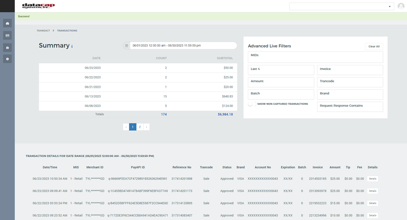 Reporting Dashboard Overview - Datacap Systems, Inc.