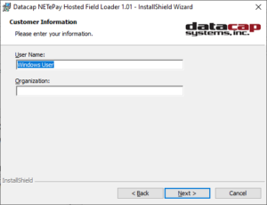 NETePay Hosted Field Loader - Datacap