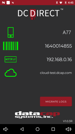 DC Direct - Pax A77 - static ip - Datacap Systems, Inc.