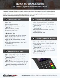 DC Direct Desk 5000 Standalone - Datacap Systems, Inc.